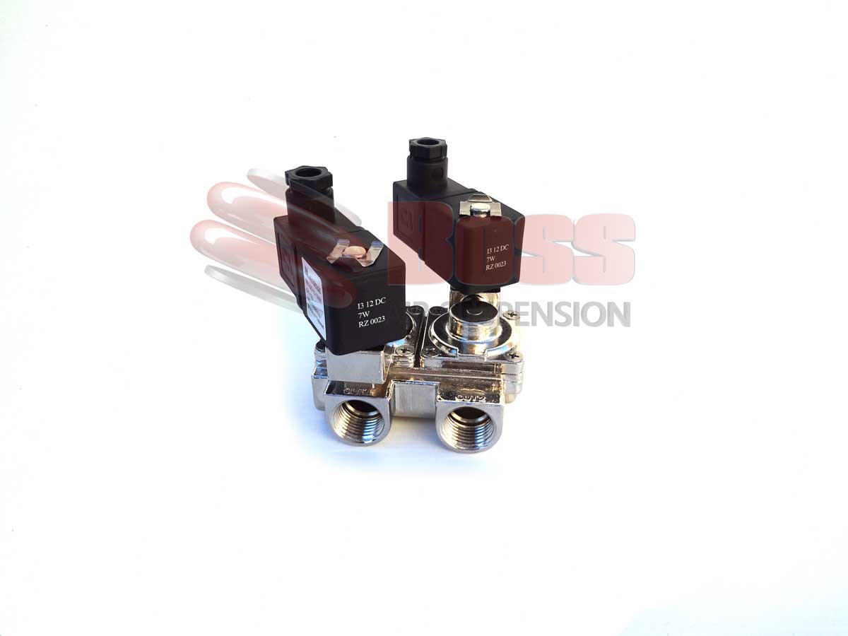 Dual Valve 1/2″ Port 2 Position - Boss Air Suspension NZ Ltd