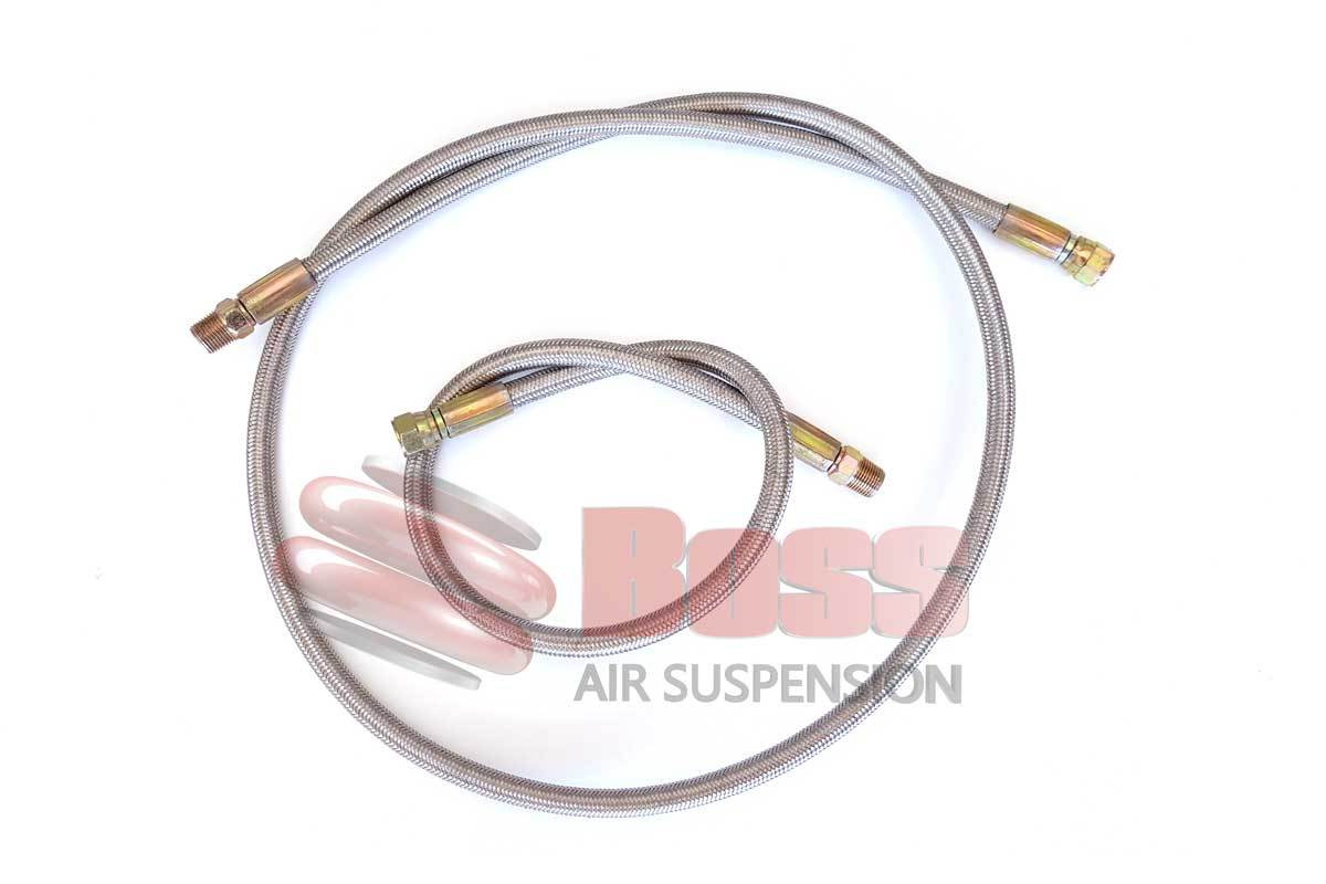 Stainless Braided Hose 700mm with Flare Fitting | Boss Air Suspension NZ